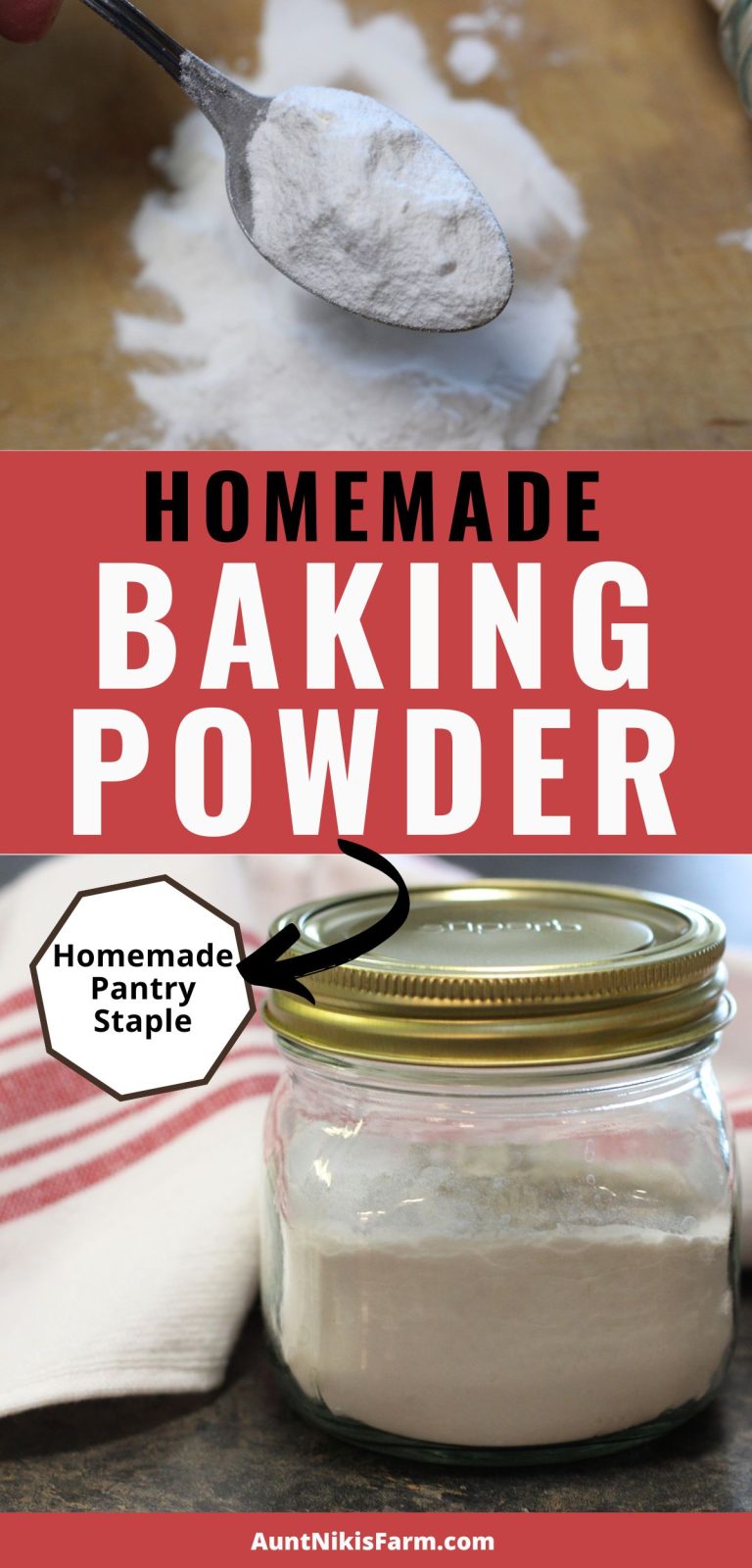 Easy Homemade Baking Powder - Aunt Niki's Farm